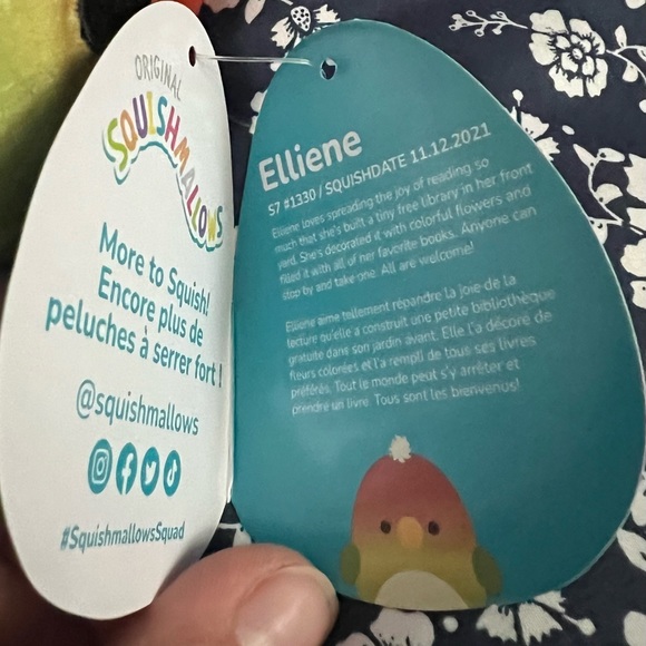 Squishmallows | Toys | Nwt Squishmallow Elliene Parrot Bird Ombre 8 ...